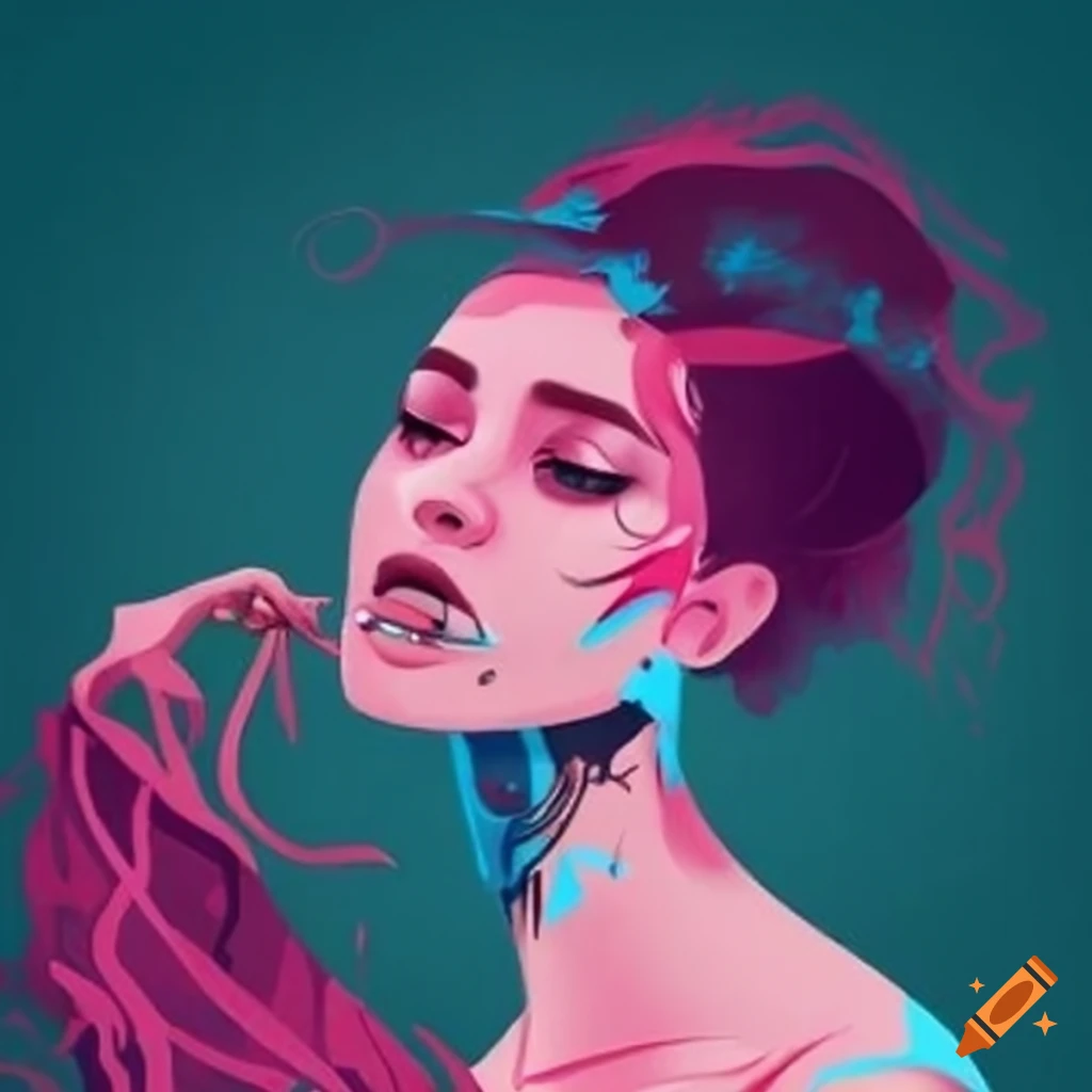 Depiction of permanent damage on Craiyon