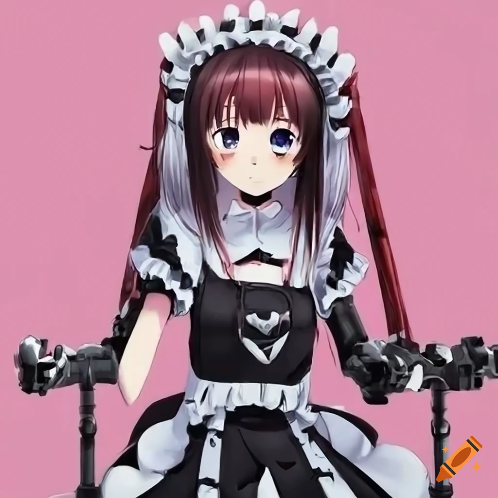 Anime robot maid on Craiyon