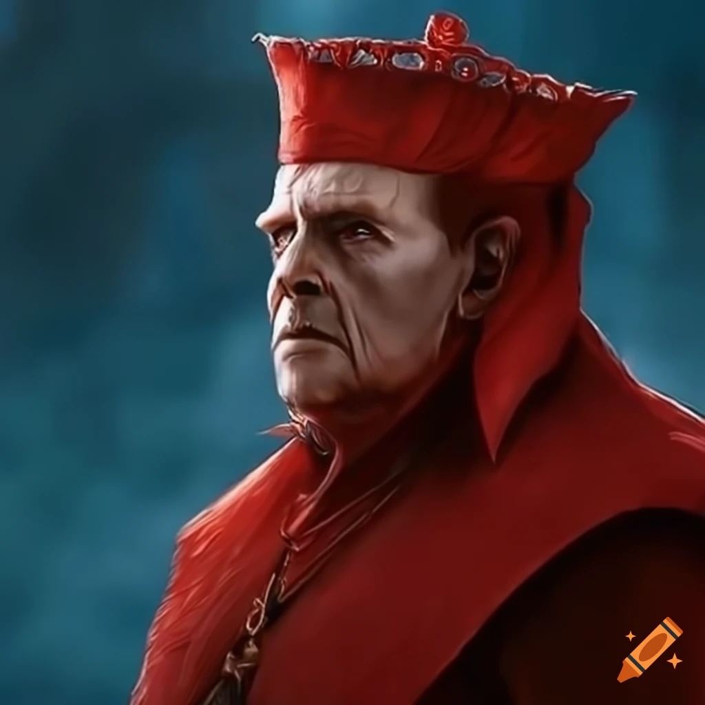 Medieval fantasy cardinal from game of thrones