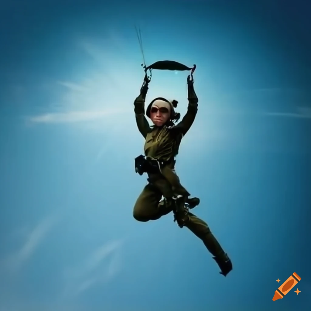 Skydiving images created on Craiyon