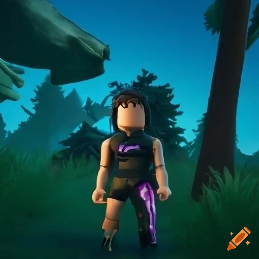 Fortnite and roblox collaboration concept art on Craiyon