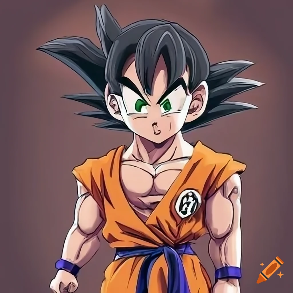 Goku as a kid on Craiyon
