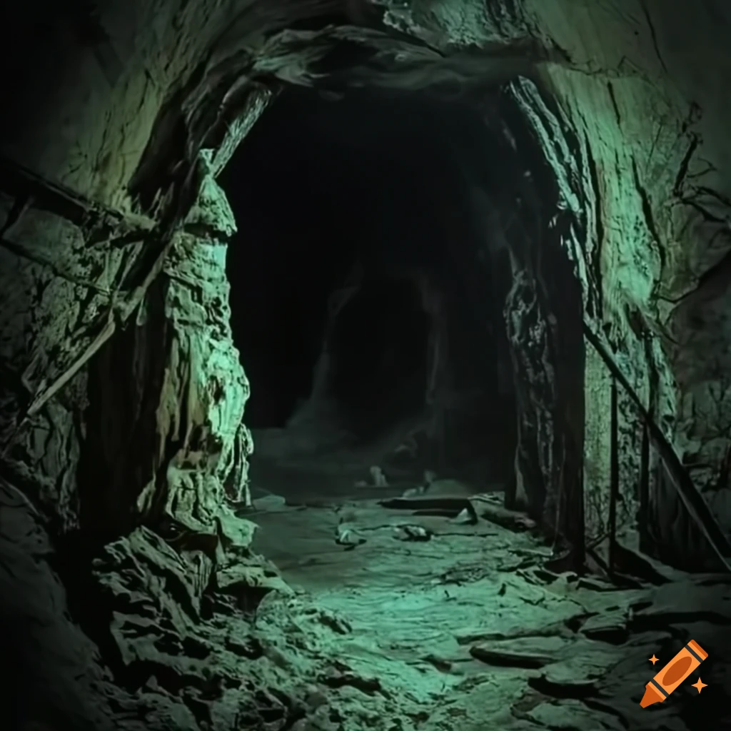 Old haunted mine on Craiyon