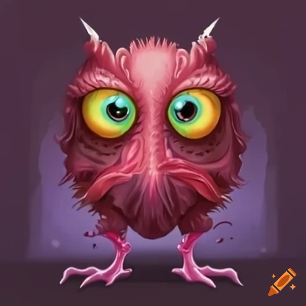 Fantasy creature with multiple eyes on Craiyon