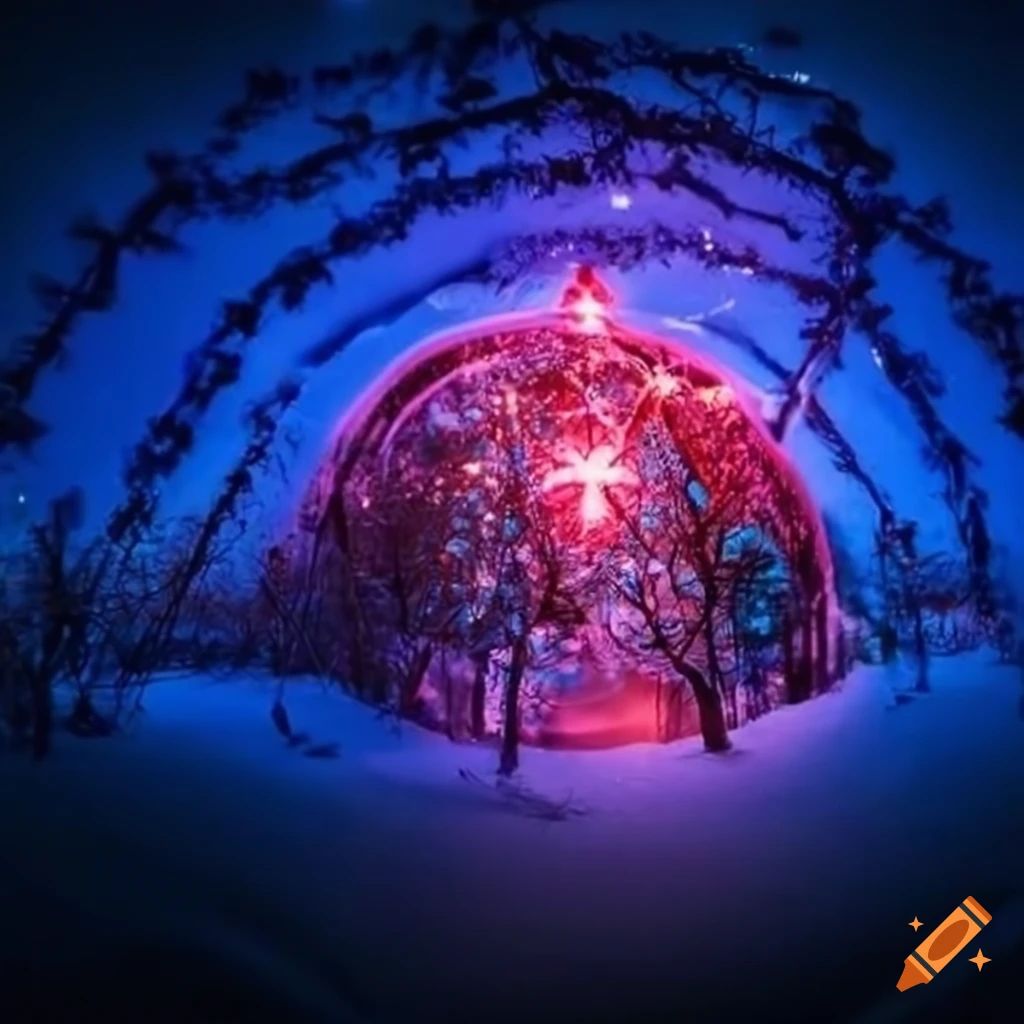 Winter wonderland in an electronic lab on Craiyon