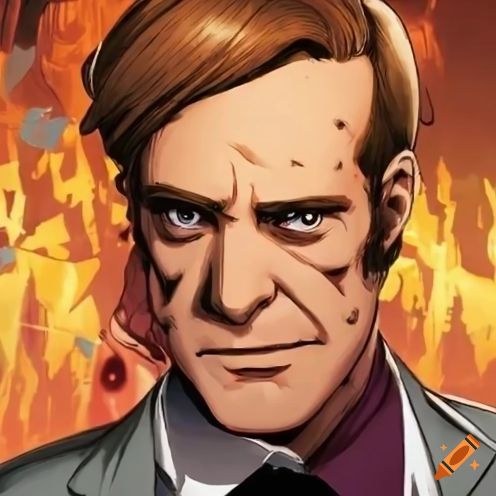 Anime version of saul goodman on Craiyon