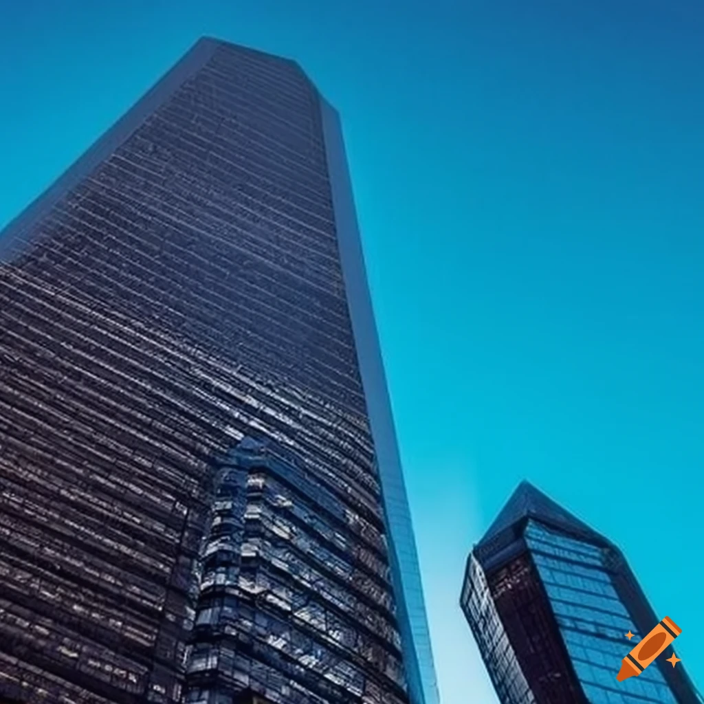 Mile high skyscraper with a crystal-like appearance on Craiyon