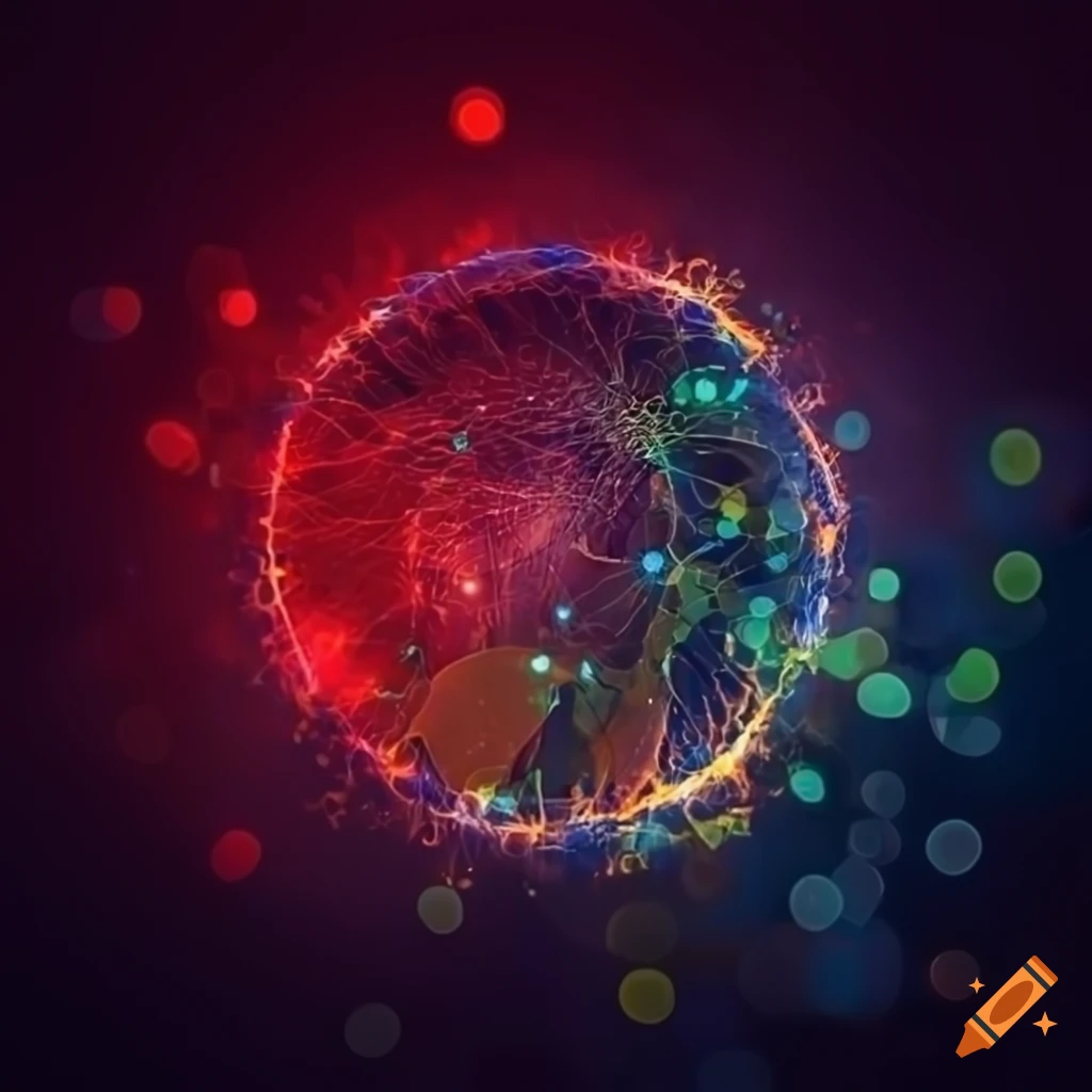 Neural network mech in modern minimalistic style for linkedin banner on ...