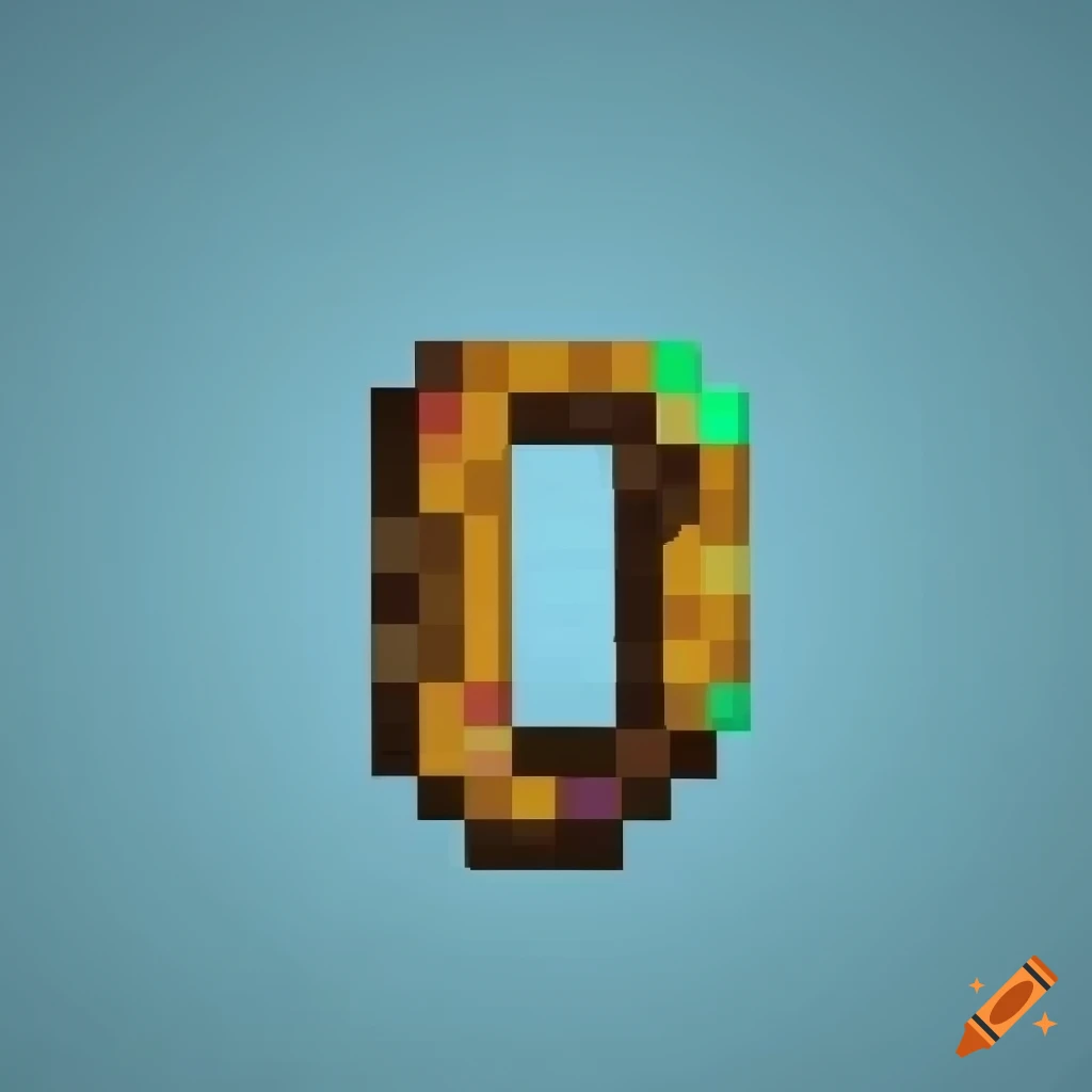 Pixel art letter d in python minecraft launcher style on Craiyon