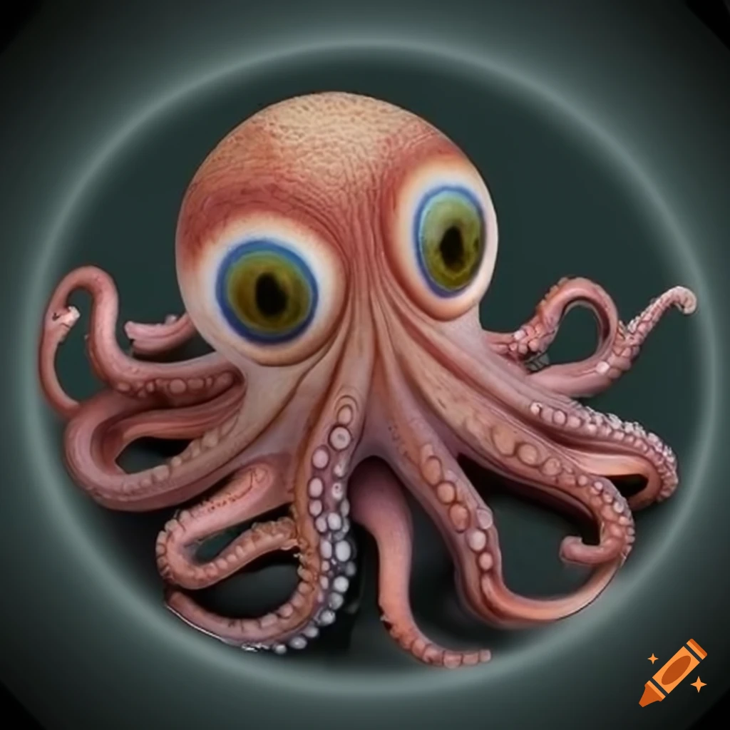 Tentacle eyeball octopus monster on Craiyon