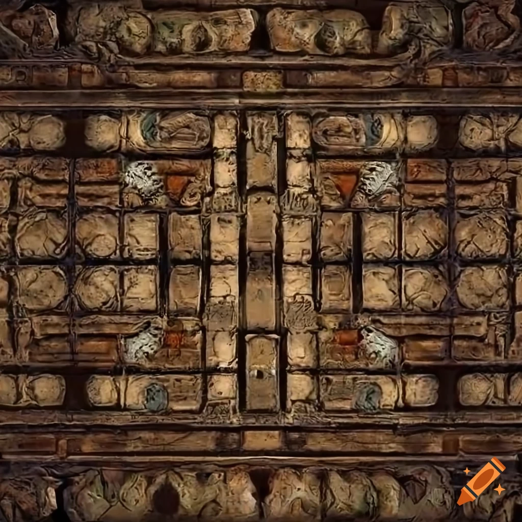 Egyptian stone floor texture in a dungeon setting on Craiyon