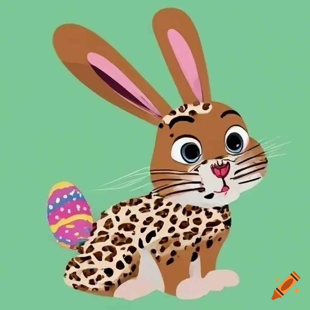Colorful easter rabbit character design in pixar disney style with ...