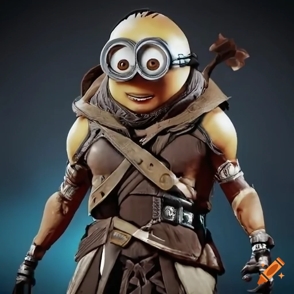 Minion character in mk11 game on Craiyon