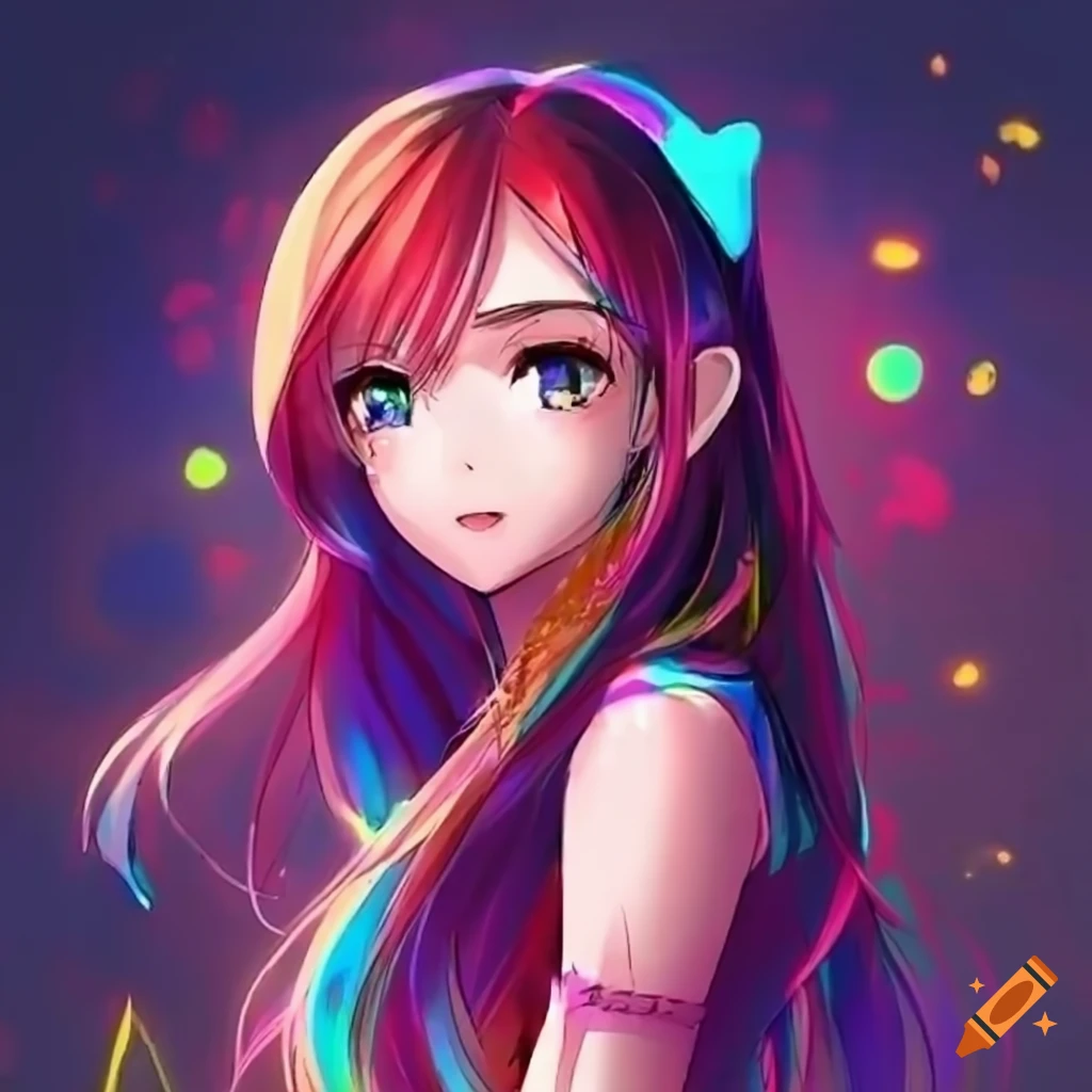 Full body anime girl illustration on Craiyon