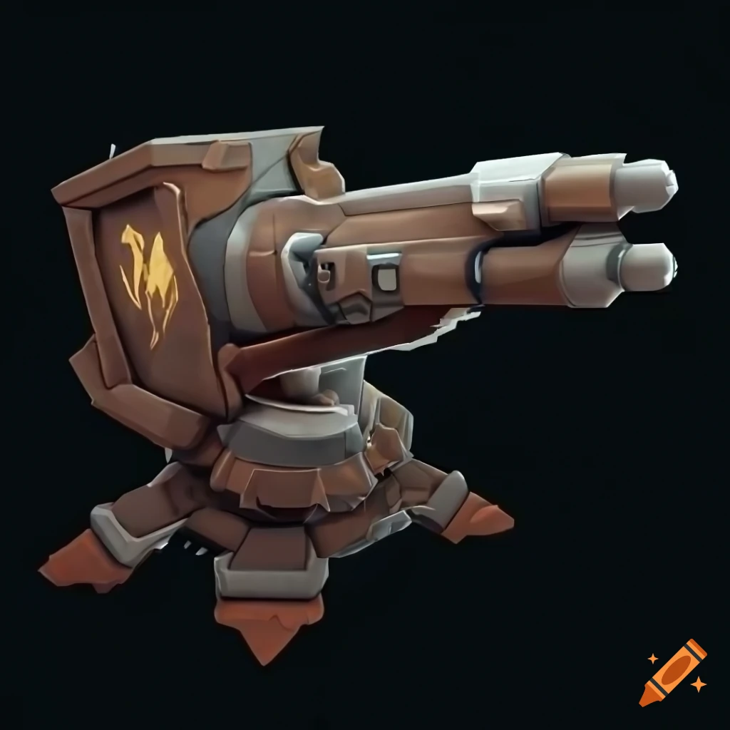Turret weapon stylized on Craiyon