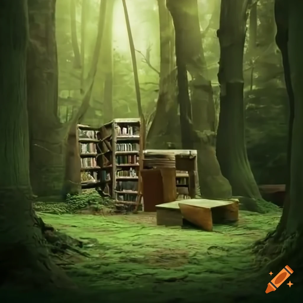 Forest library on Craiyon