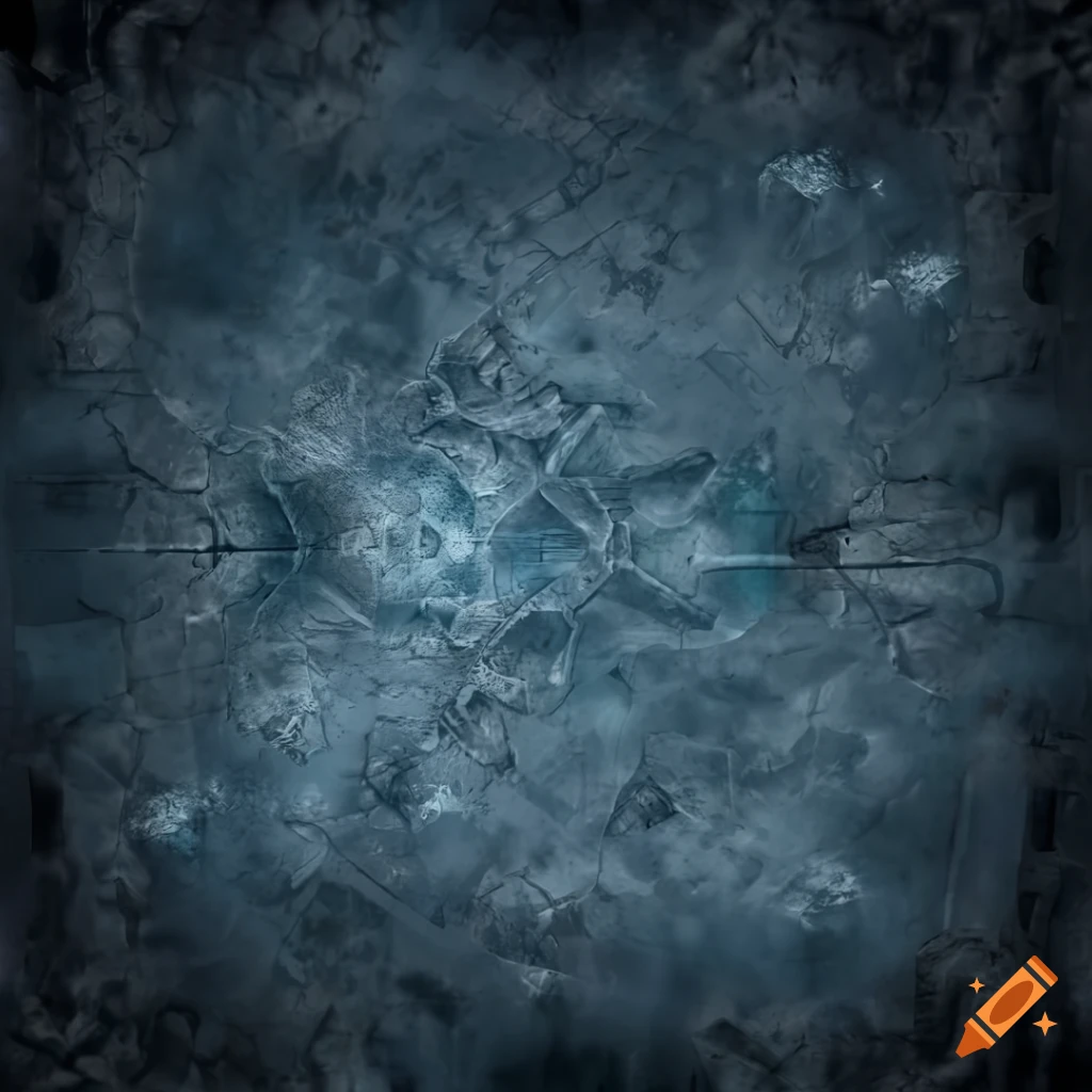 Ice and snow texture for dungeon floor on Craiyon
