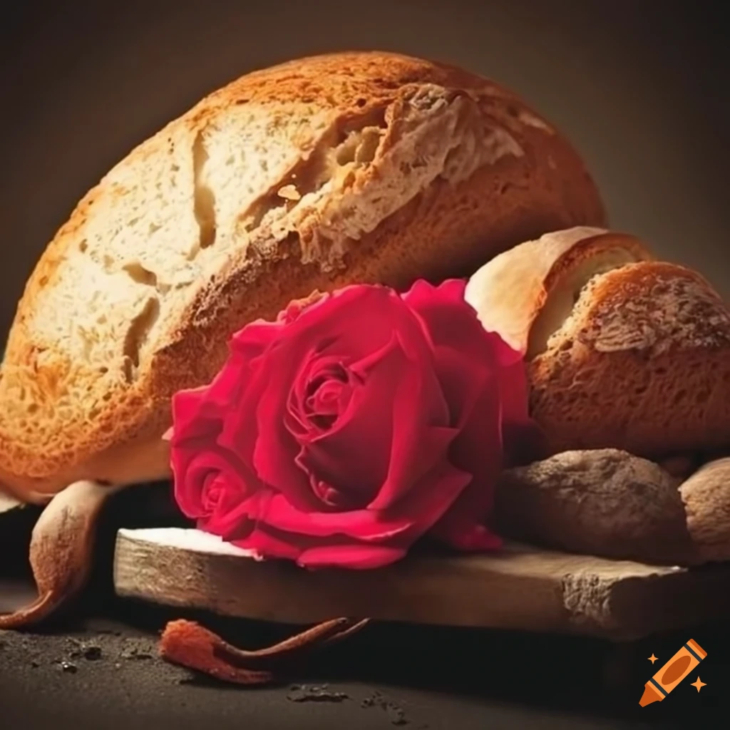 Roses and bread on Craiyon