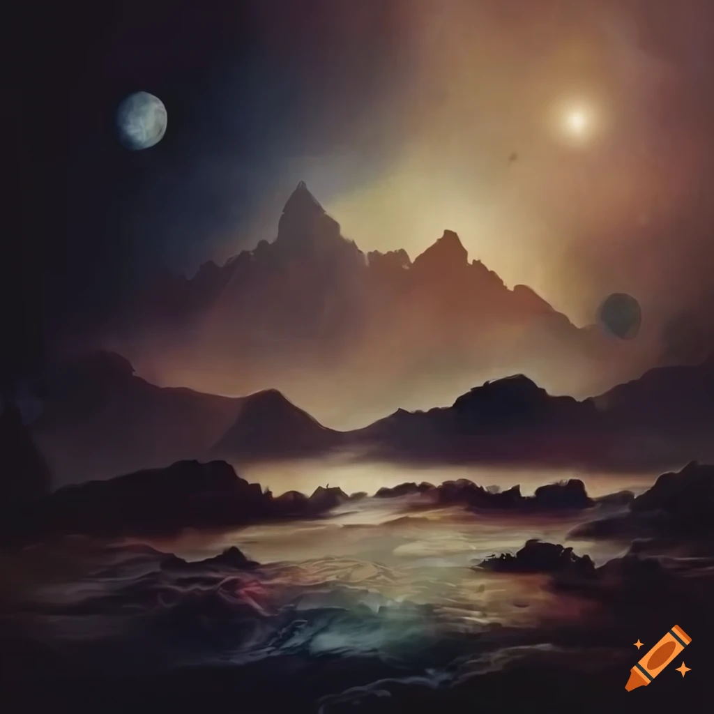 Art and planet book cover on Craiyon