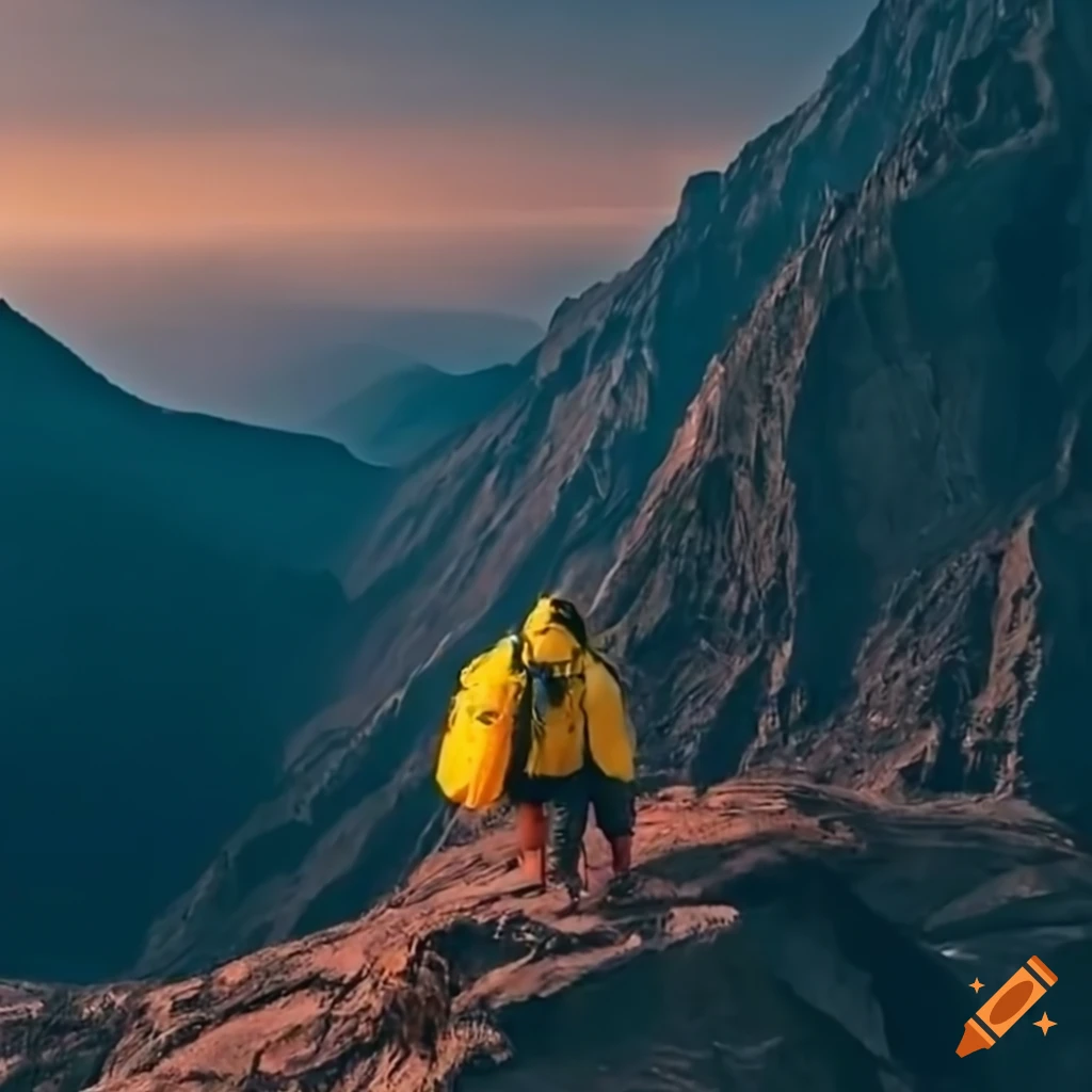 Person hiking up a mountain symbolizing personal growth and self ...