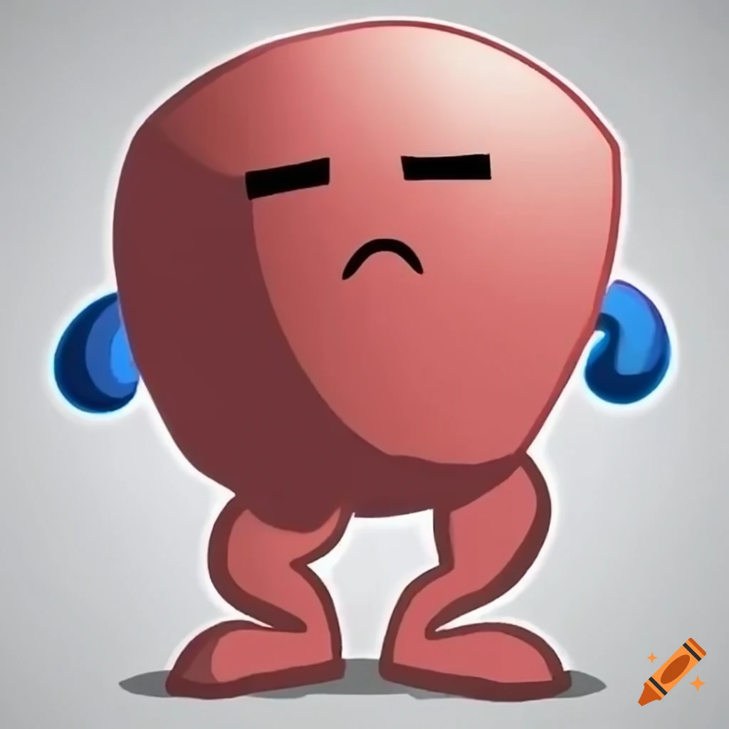 Strong sad character from homestar runner on Craiyon