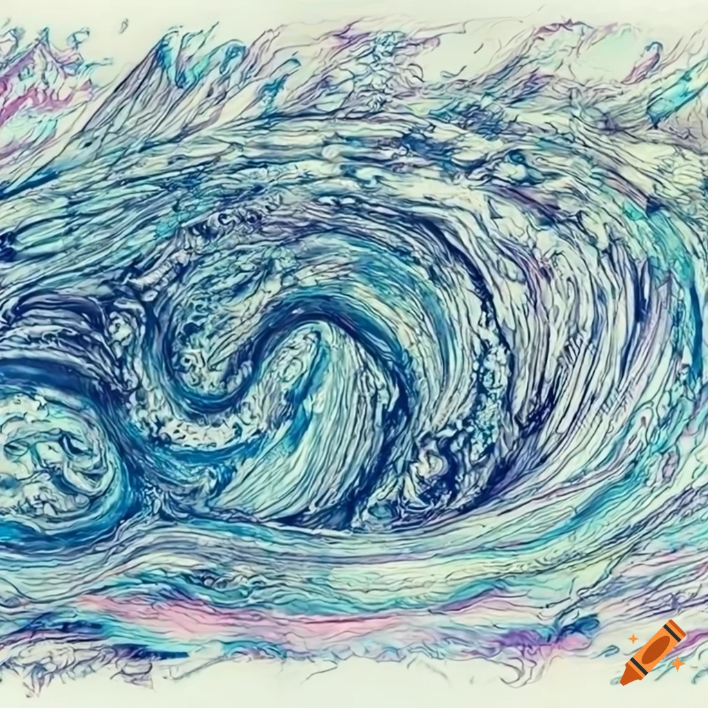 Psychedelic mellow underwater ocean background on Craiyon