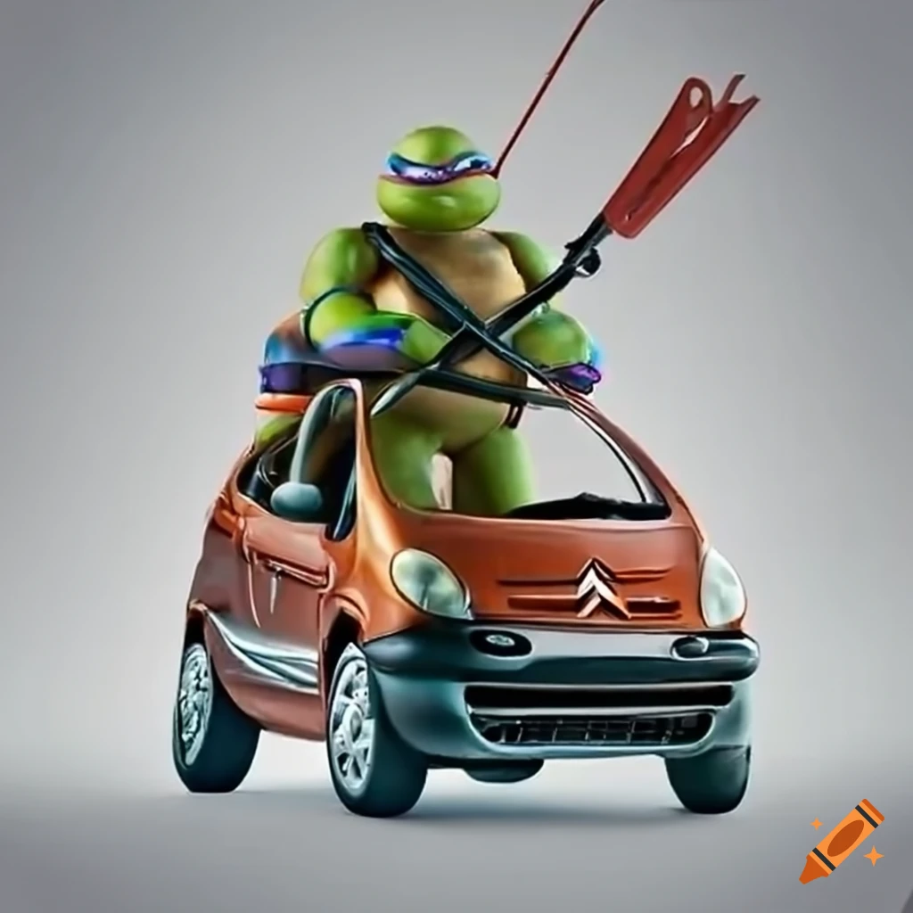Ninja turtles citroen xsara picasso on Craiyon