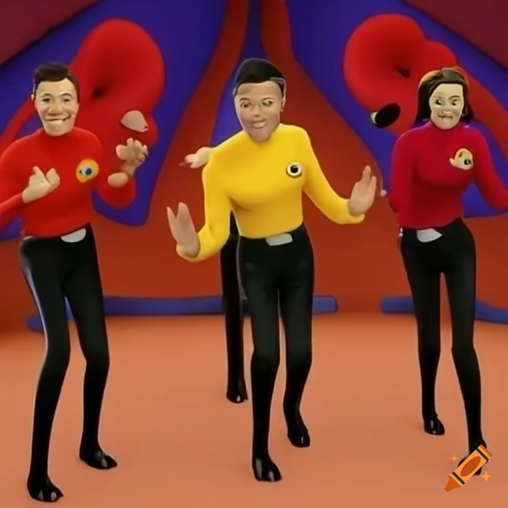 The wiggles with wags the dog on Craiyon