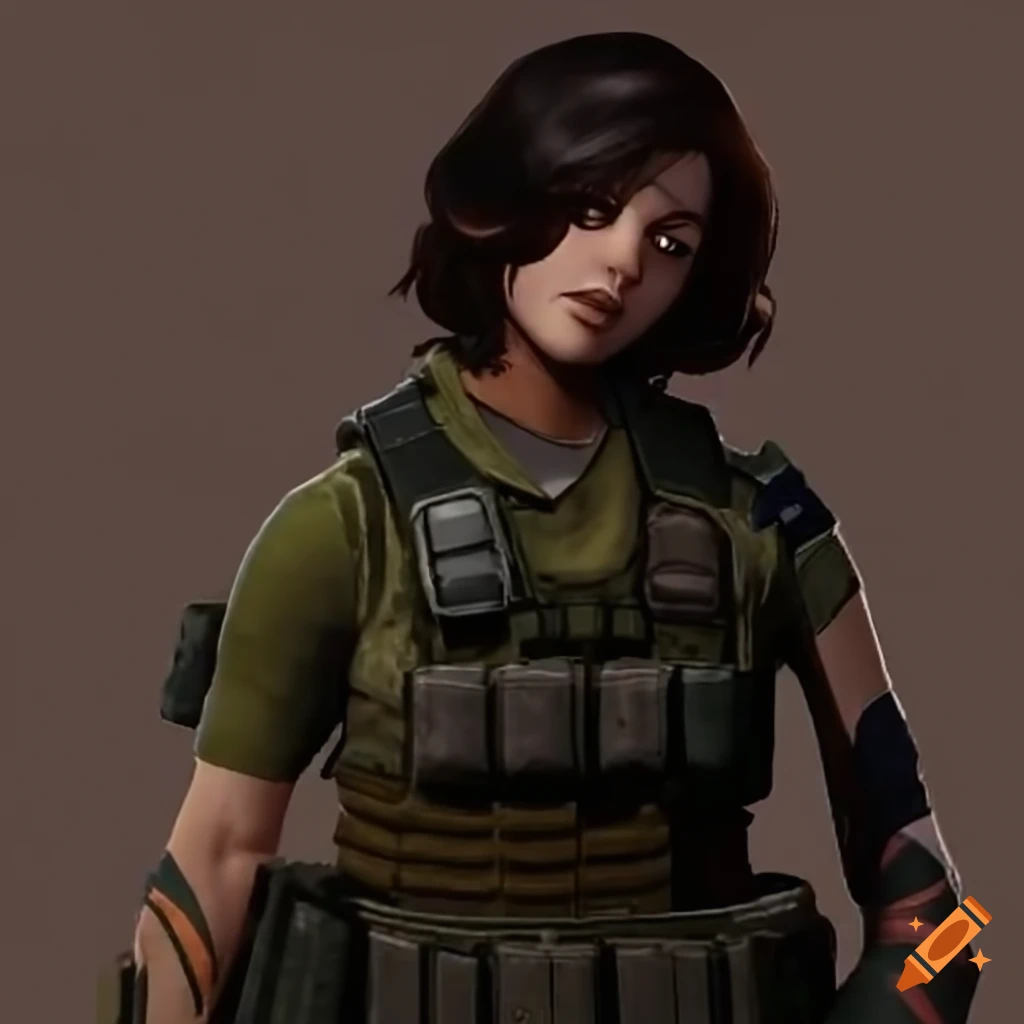 Girl with short dark hair and Call of Duty gear smiling at someone in ...