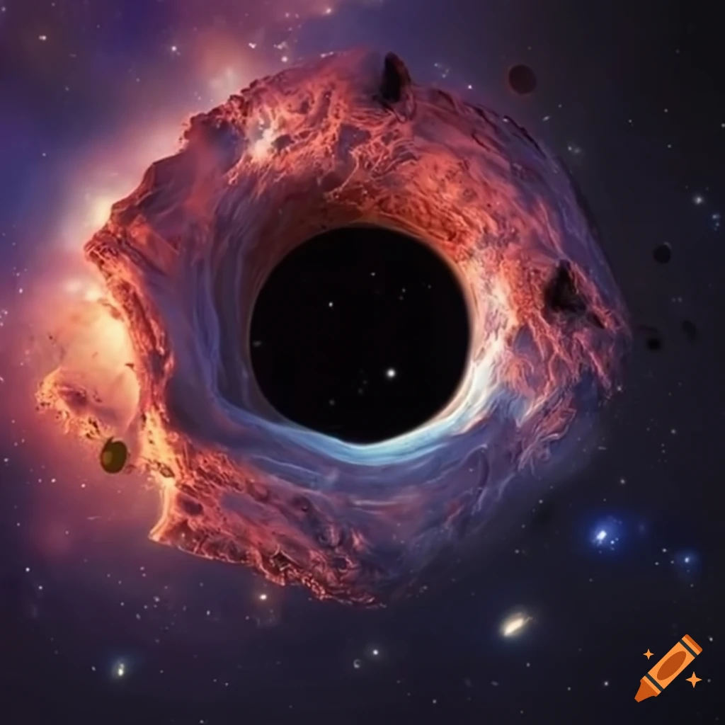 Worm hole in space on Craiyon