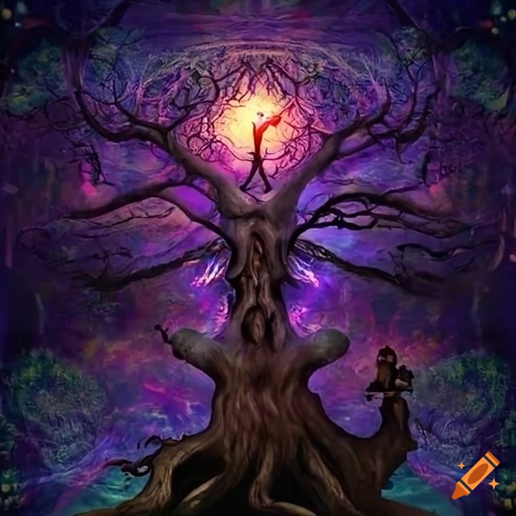 Tree of knowing good and evil on Craiyon