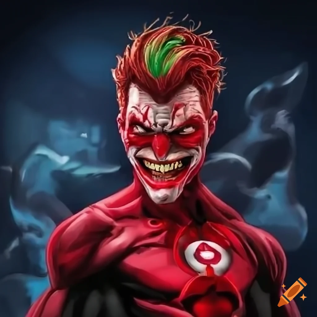 Red lantern joker on Craiyon