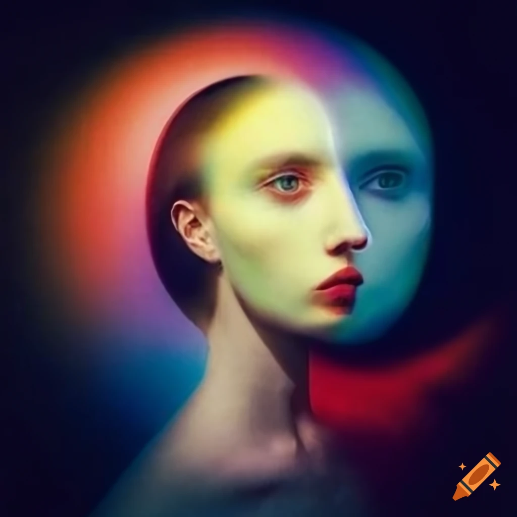 Surreal avant-garde photo of multi-limbed myth-couple with illogical ...