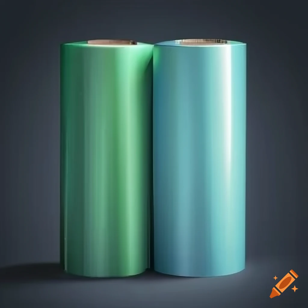 Realistic stretch film pallet bundle in subtle colors on Craiyon