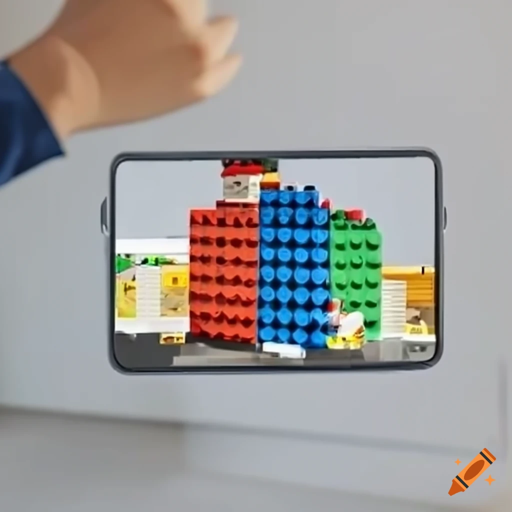 Augmented reality with lego logo on Craiyon