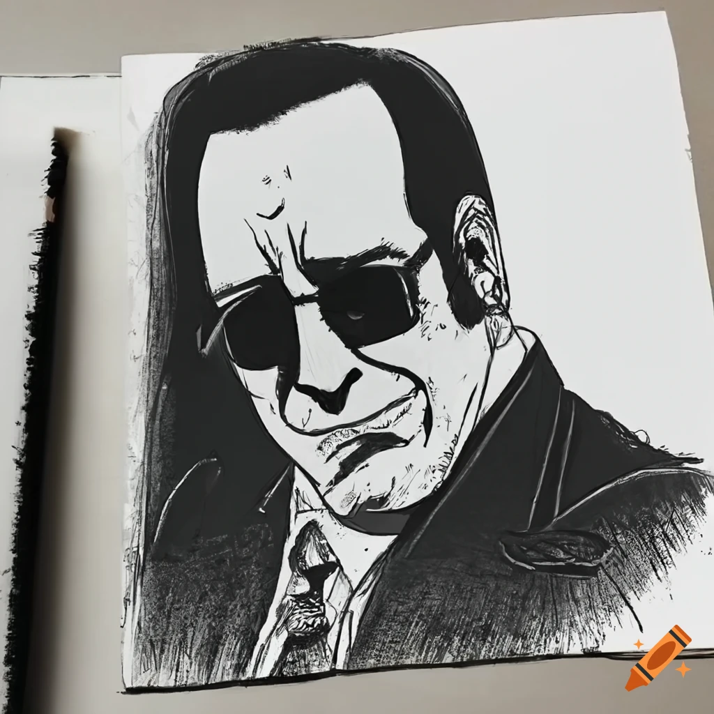 Anime depiction of saul goodman character on Craiyon