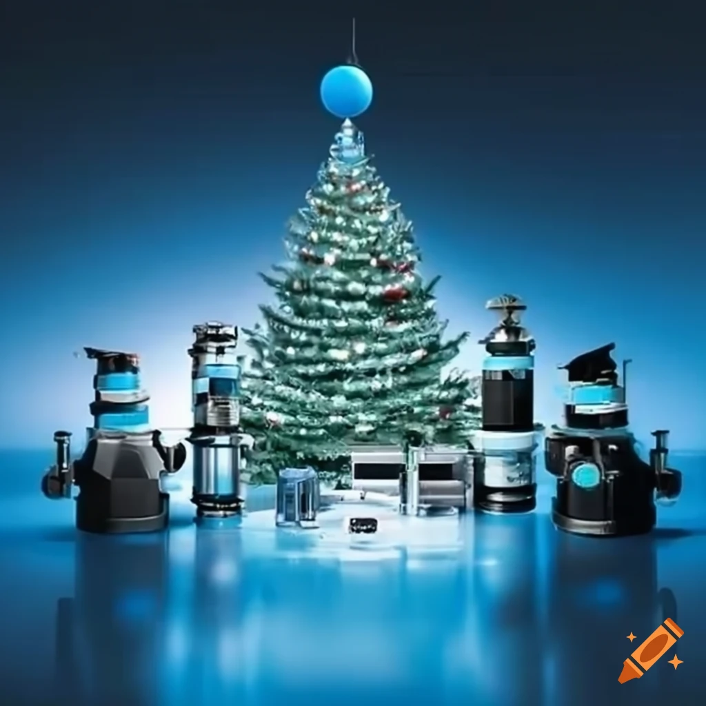Festo automation at christmas on Craiyon