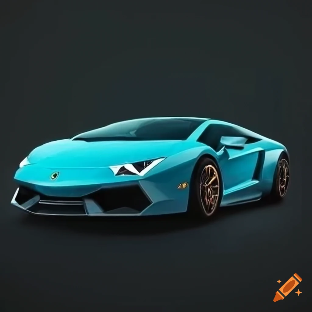 Lamborghini on a blank background on Craiyon