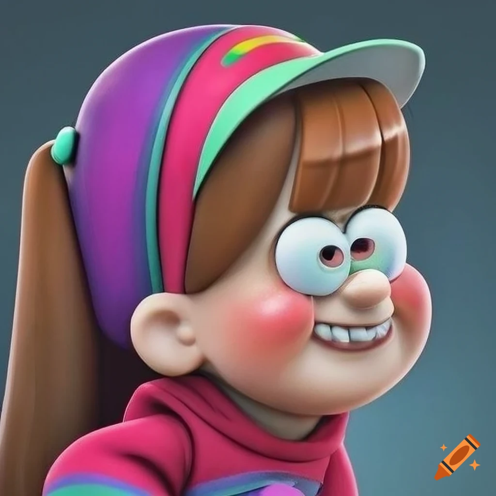 Portrait of mabel pines in high-resolution on Craiyon
