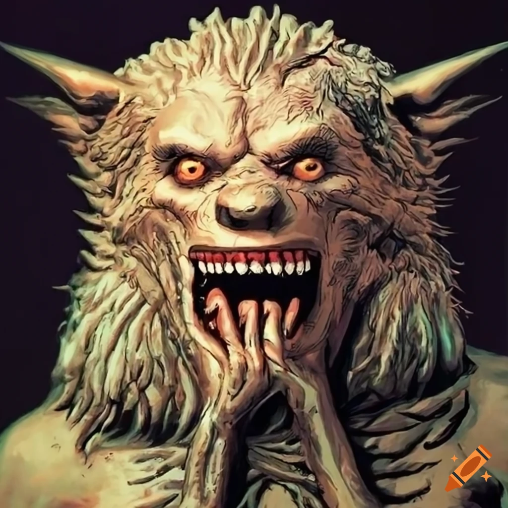 Werewolf lsd transformation arcade game sculpture from a graphic novel ...