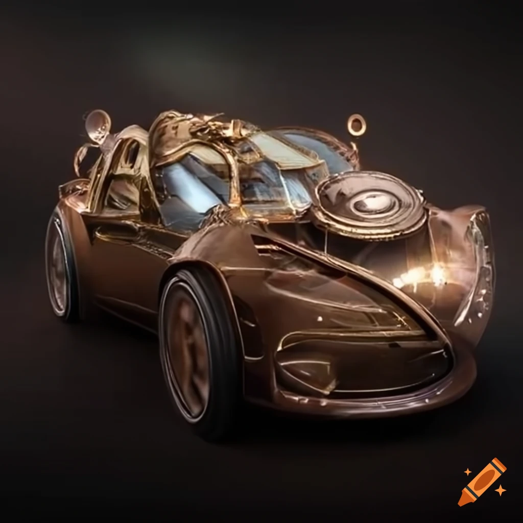 Steampunk tesla car on Craiyon