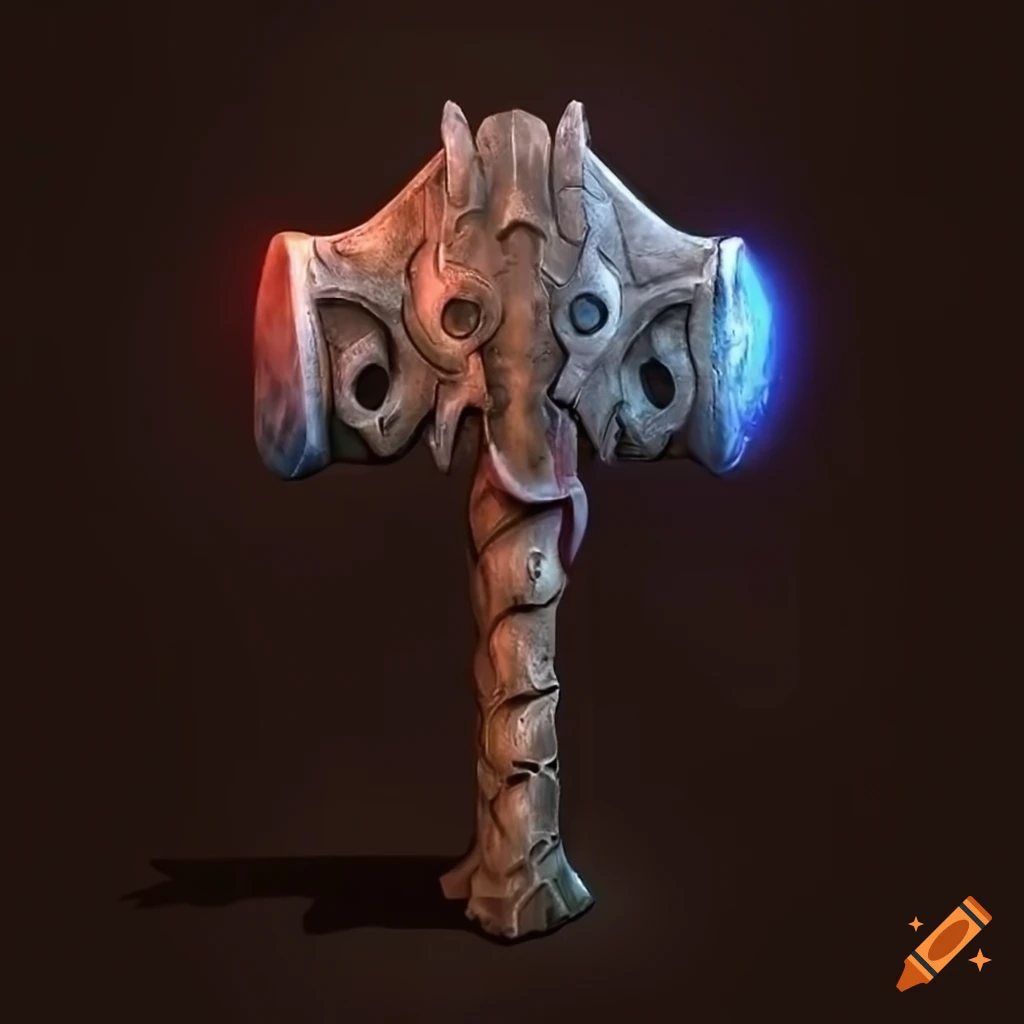 Fantasy-inspired loxodon hammer on Craiyon