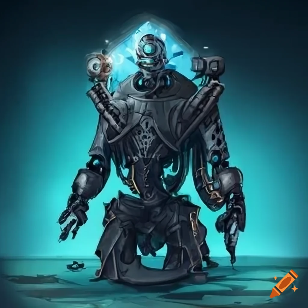 Robot boss dnd electric on Craiyon