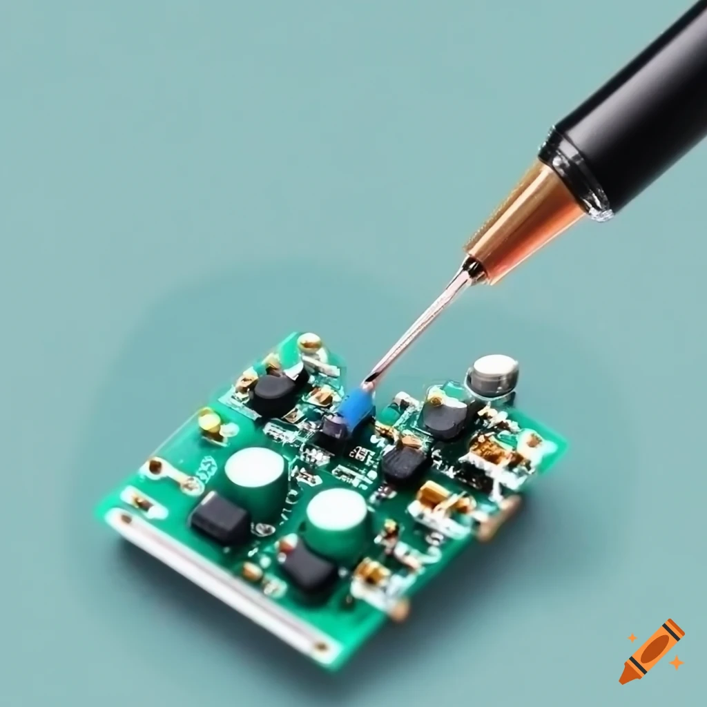 Soldering control board on Craiyon