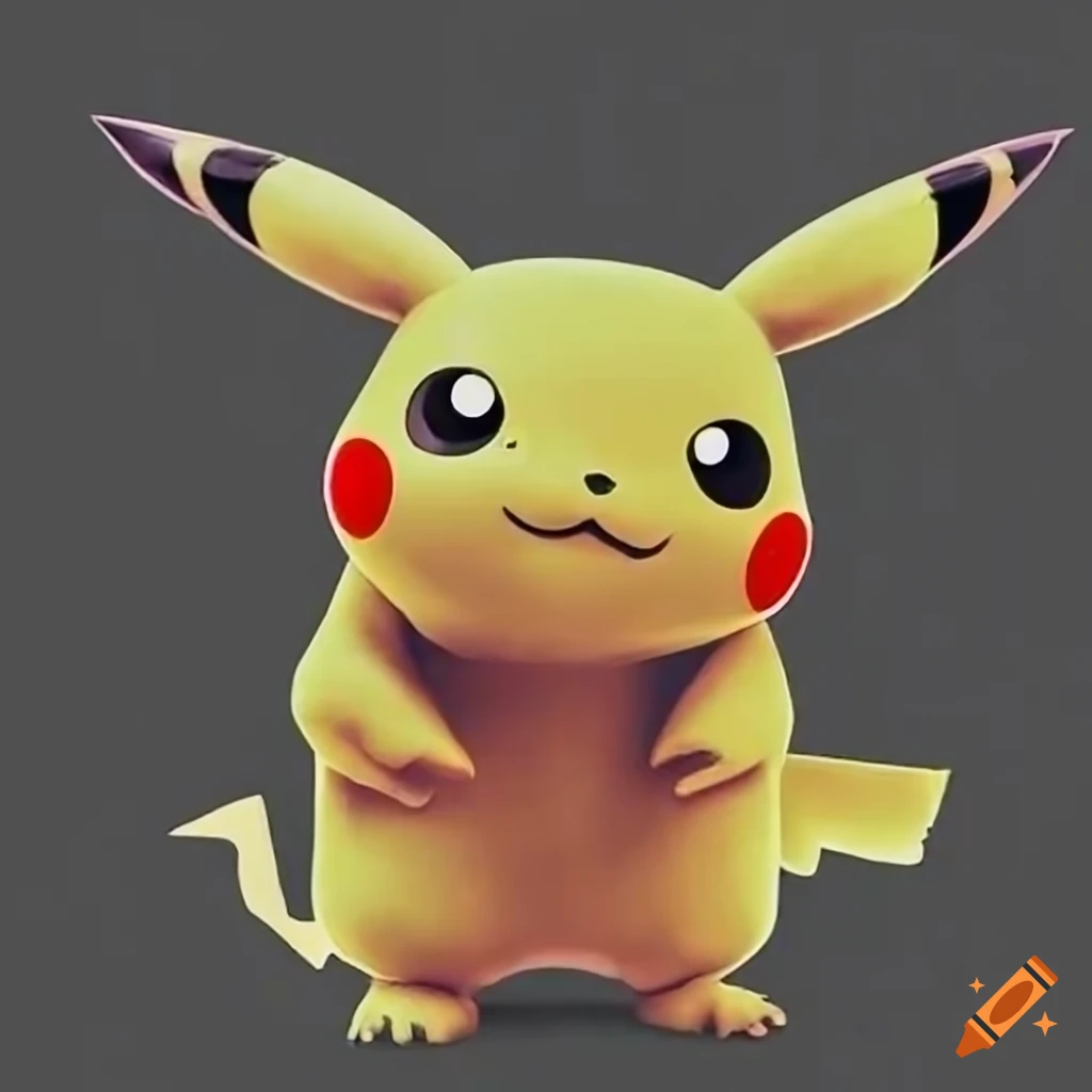 Pikachu character on Craiyon