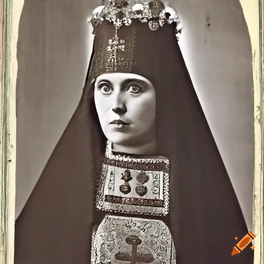 Empress Saint Olga of Kiev, a commanding and influential figure in the ...