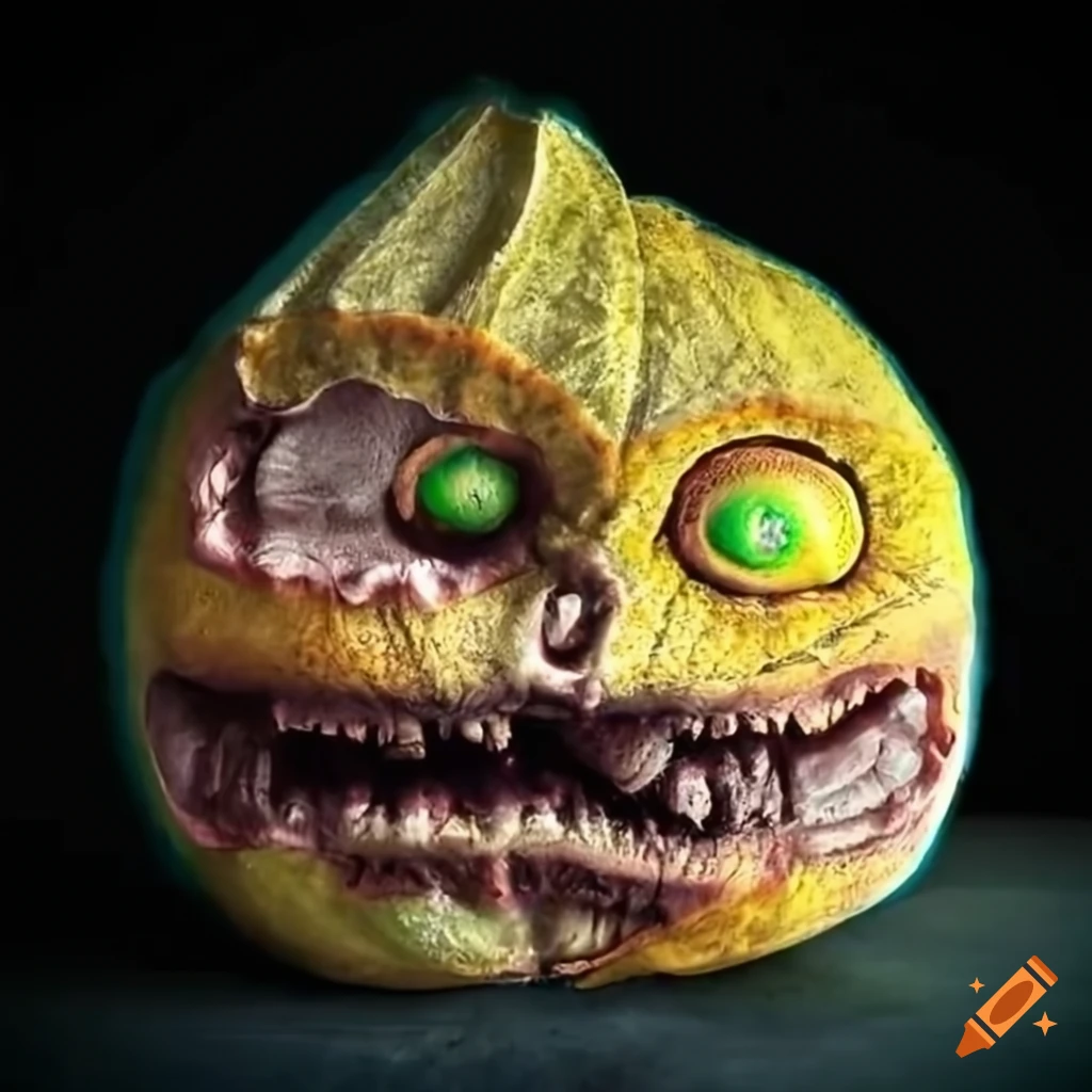 Rotten mutant omega mart lemon fruit tree monster on Craiyon