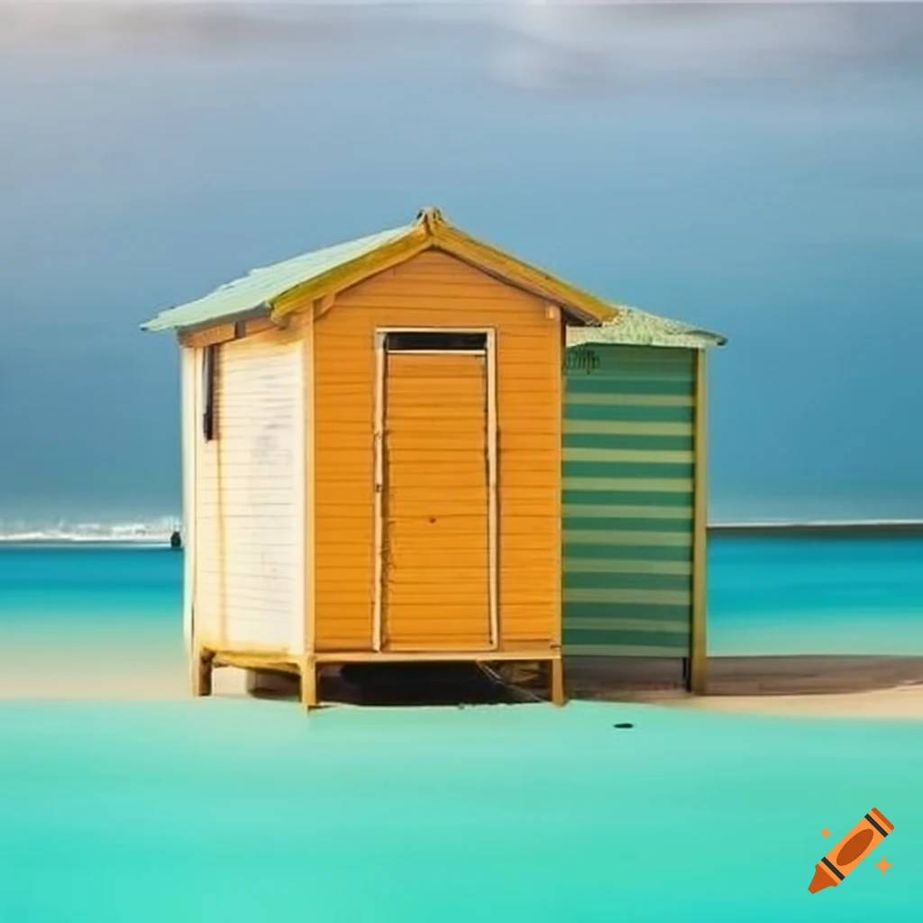 Beach hut on Craiyon