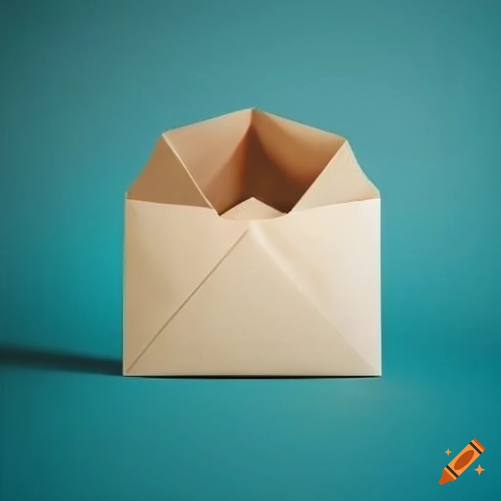 Open empty envelope on Craiyon