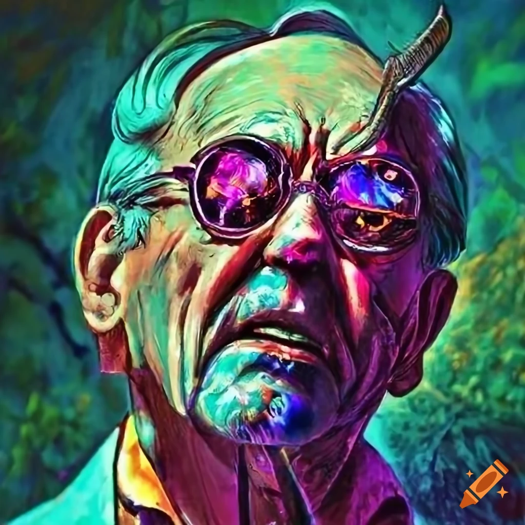 Vivid sensational tropical graphic novel illustration with high ...